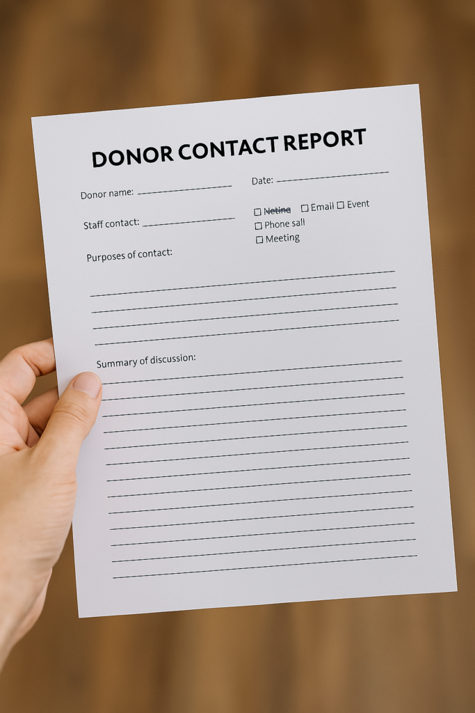 Key Components of a Contact Report